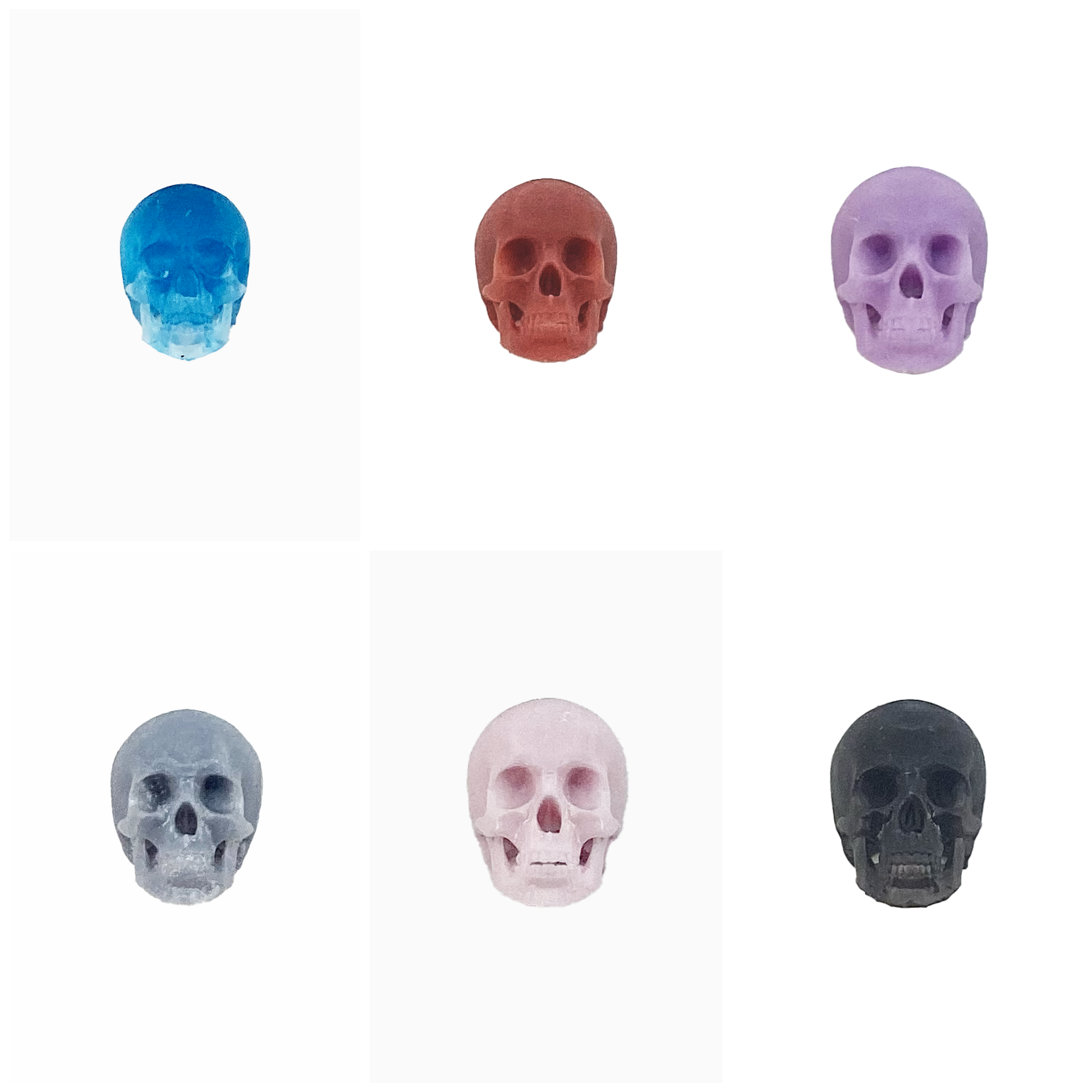 Human skulls with Flat Back, human skulls with jaw for horror dioramas ...