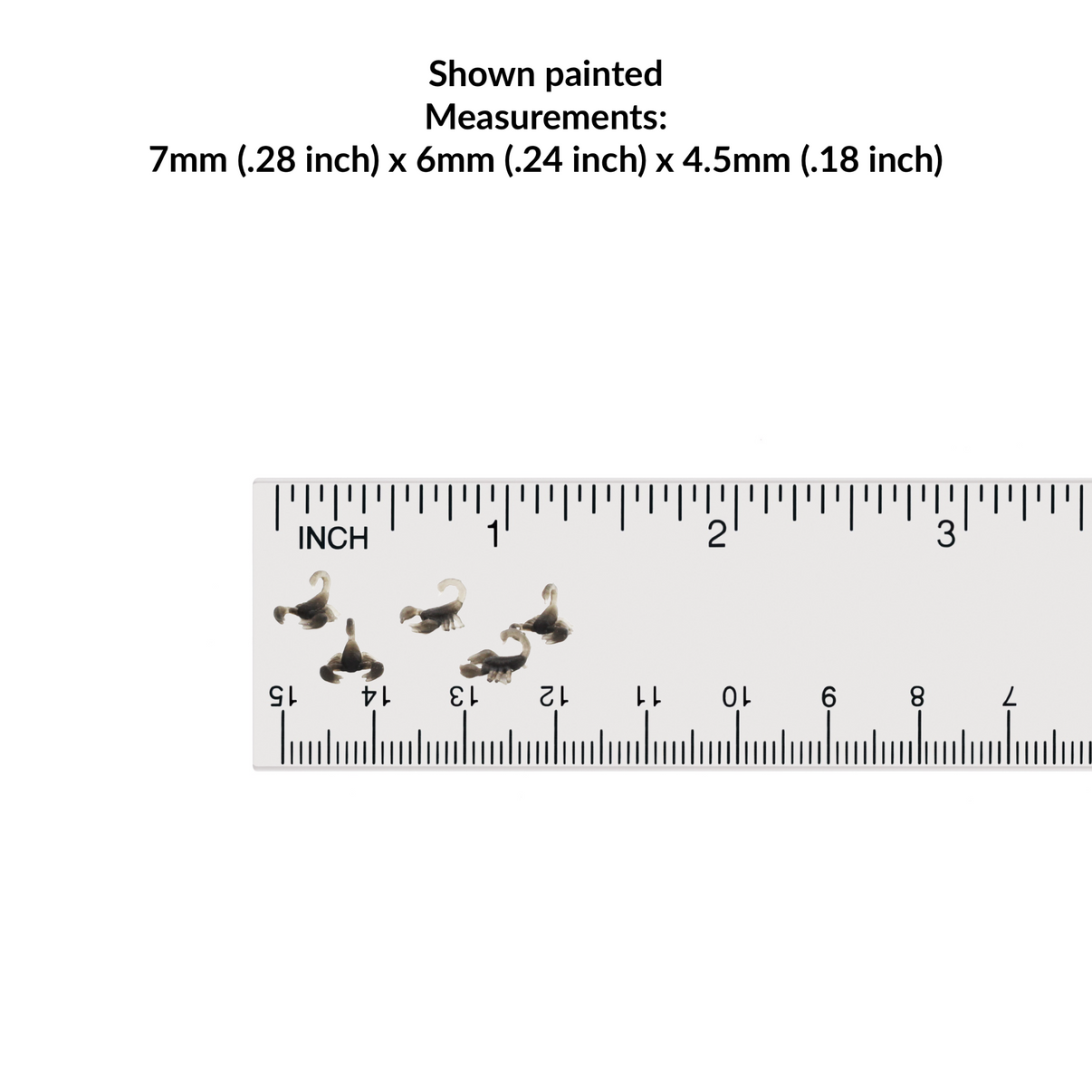 Scorpion - 1:12 Scale miniature for dollhouse, diorama, jewelry making ...